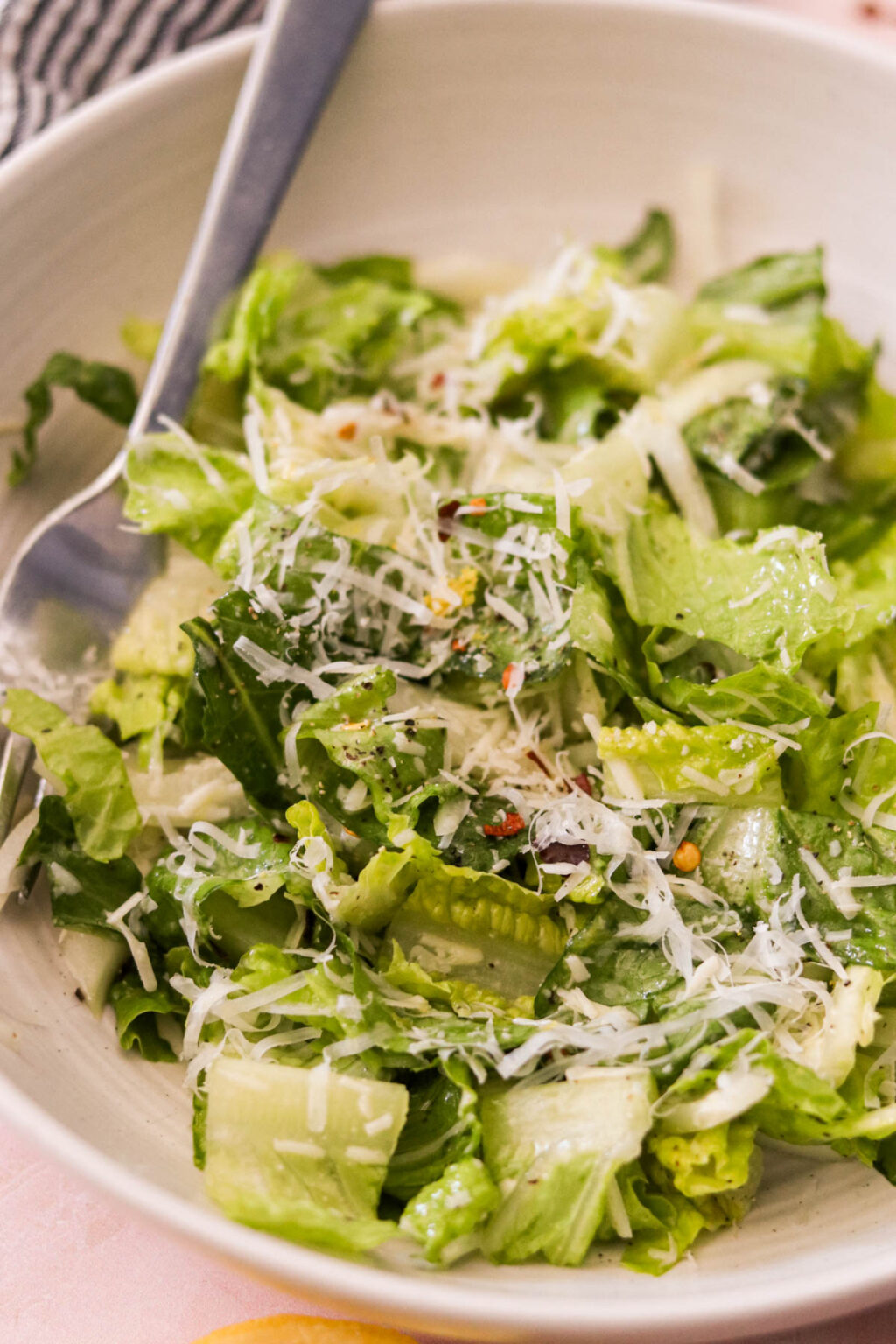 5-Minute Lemon Parmesan Salad Recipe | What Great Grandma Ate