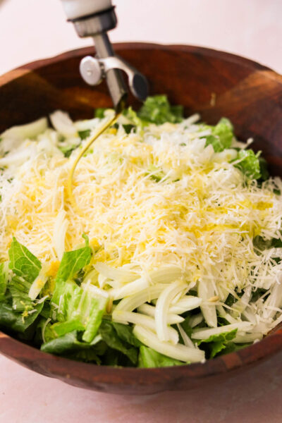 5-Minute Lemon Parmesan Salad Recipe | What Great Grandma Ate