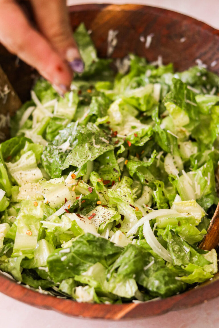 5-Minute Lemon Parmesan Salad Recipe | What Great Grandma Ate