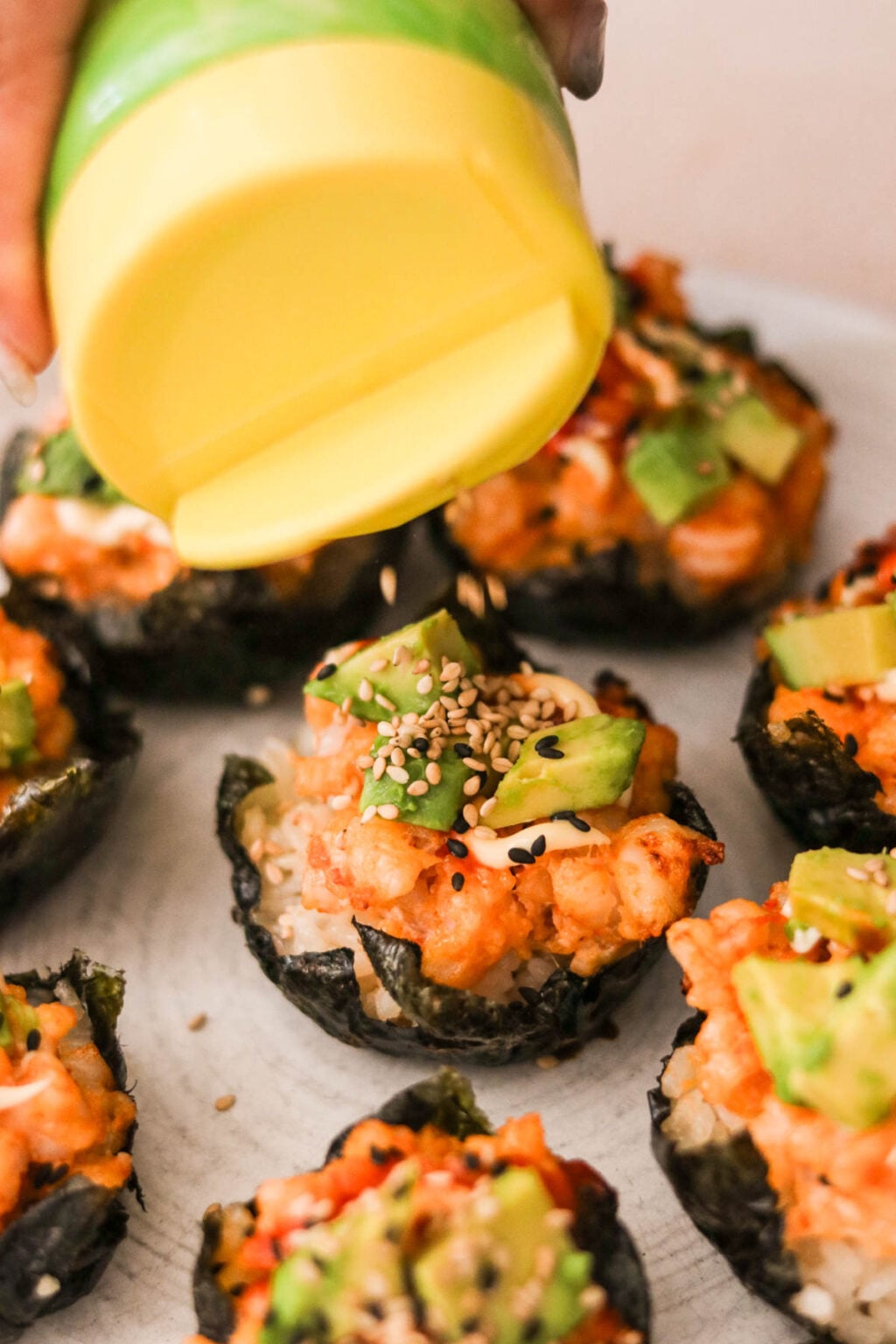 Easy Baked Sushi Cups (with Shrimp) | What Great Grandma Ate