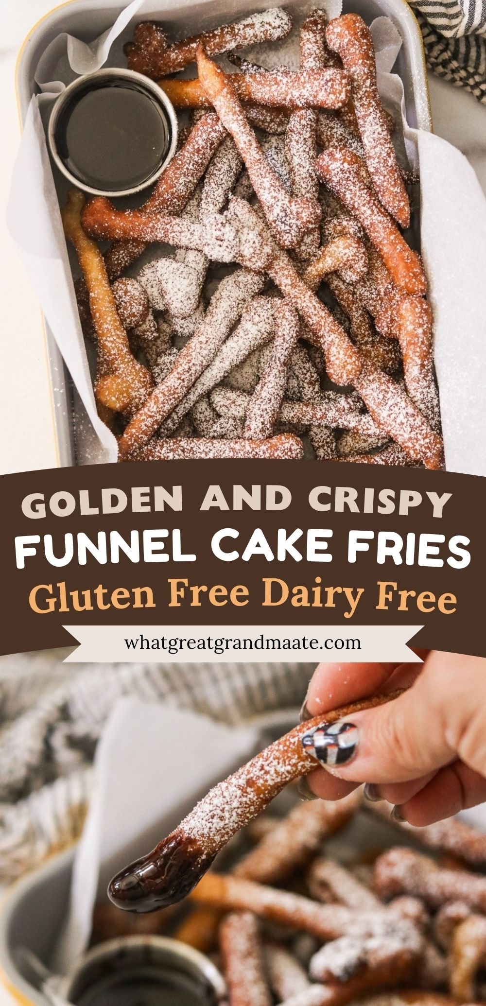 Easy Funnel Cake Fries (Regular or Gluten-Free) | What Great Grandma Ate